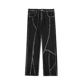 Generic Jean Homme Jeans Homme Week-End/Voyage Jean D&eacute;chir&eacute; Imprim&eacute; Assemblage D&eacute;contract&eacute; - Derni&egrave;re Version SEO avec Mots-Cl&eacute;s Vari&eacute;s pour Couverture Maxima