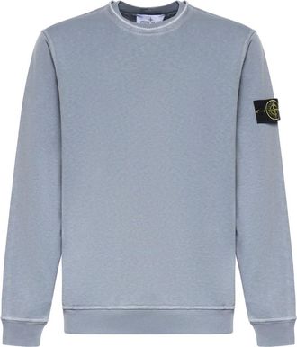 Stone Island Homme, Sweatshirts et sweats &agrave; capuche, Bleu, Taille: L Crew Neck SweaT-shirt