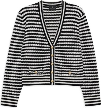 Anine Bing Gilet Gwen Rayures Laine M&eacute;rinos Anine Bing