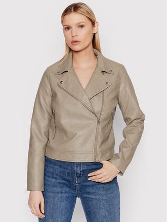 Jack & Jones Jacke aus Kunstleder Gail 12206262 Grau Regular Fit