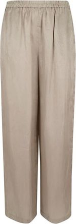 Emporio Armani Femme, Pantalons, Beige, Taille: 36 FR Wide Pantalons