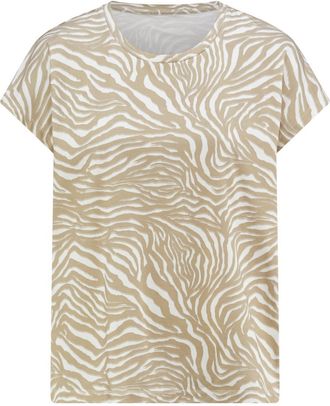 Peter Hahn T-Shirt Rundhals-&shy;Ausschnitt Peter Hahn beige
