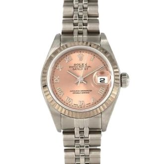 Rolex Pre-owned Datejust Stainless Steel White Gold - Femme - Pre-owned - Rose - Taille: ONE Size