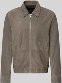 Marc O'Polo Regular Fit Lederjacke aus echtem Ziegenleder