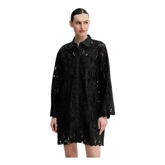 Isabelle Blanche Hemdbluse - - Dresses - Damen - Schwarzk - XS