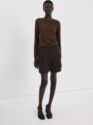 Mango Pull-over maille manches longues chocolat - Femme - XXS - MANGO