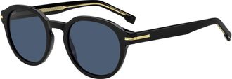 BOSS Sonnenbrillen Boss BOSS 1721/S BLACK/BLUE 50/22/145 Herrenbrillen