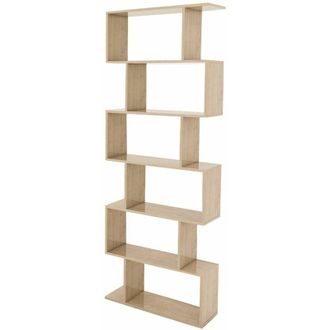 Toilinux Etagère Bibliothèque Aaron - Chêne - 192 x 70 x 24 cm