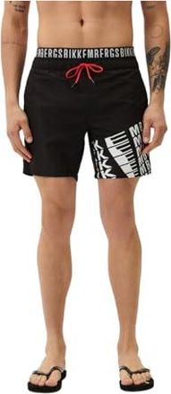 Dirk Bikkembergs Short de Bain Taille élastiquée Logo Homme