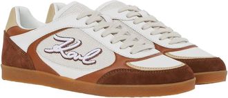 Karl Lagerfeld Low-Top Sneaker - Kandidate Signia Sneakers mit Stickerei - Gr. 36 (EU) - in Braun - f&uuml;r Damen