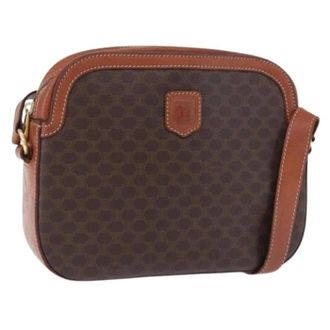 Celine Pre-owned Vintage Macadam Shoulder Bag - Femme - Pre-owned - Brun - Taille: ONE Size