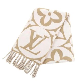Louis Vuitton Foulard en coton Pre-owned - Femme - Pre-owned - Beige - Taille: ONE Size