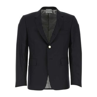 Thom Browne Midnight Blue Twill Blazer - - Jackets - Herren - Blau - XL