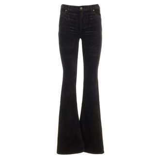 7 For All Mankind HW Ali Velvet Flared Jeans - - Jeans - Damen - Schwarzk - W29