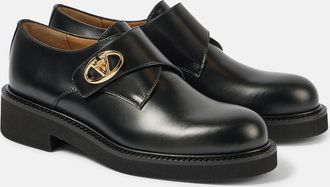 Valentino Garavani Monkstrap-Schuhe VLogo Locker aus Leder