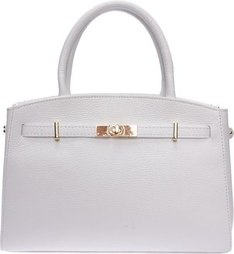 Isabella Rhea Wei&szlig; Rindsledertasche