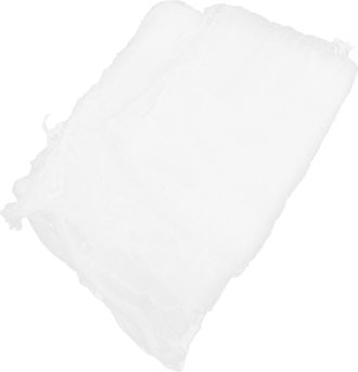 Pretyzoom Halloween Gruseliges Dekostoff Tuch Weißes Löchriges Gewebe für Haustür Wand Halloween Party Outdoor Dekoration Spukhaus Hintergrund