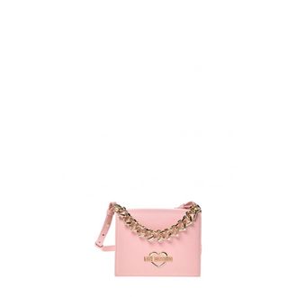 Love Moschino Logo Lettering Crossbody Bag - - Bags - Damen - Rosa - ONE SIZE