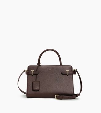 Le Tanneur Sac &agrave; main moyen mod&egrave;le Emilie en cuir grain&eacute;