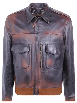 Golden Goose Leather Bomber Jacket Journey MS