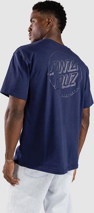 Santa Cruz Tonal Opus Dot Stripe T-Shirt midnight blue