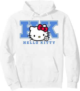 Hello Kitty College Schablone Sport Team Freundschaft Classic Pullover Hoodie
