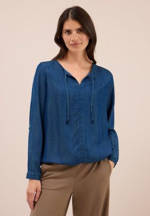 Cecil Langarmbluse mit Elastiksaum