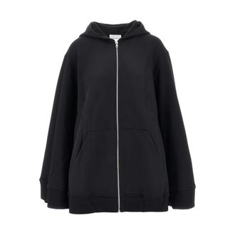 7 For All Mankind Oversize Zip Hoodie - - Sweatshirts & Hoodies - Damen - Schwarzk - S