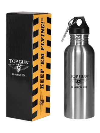 Top Gun Unisex Trinkflasche Tg22016 Silver, Onesize