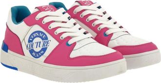 Versace Jeans Couture Homme, Chaussures, Blanc, Taille: 45 EU Logo Baskets