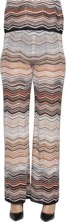 Missoni Femme, Combinaisons et Ensembles, Multicolore, Taille: 38 FR Pantalon ample &agrave; chevrons en lurex