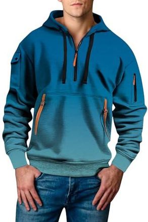 Generic Sweat &agrave; capuche &agrave; manches longues pour homme Pull chaud Automne et hiver Hommes Adolescents et &agrave; la mode Sweat-shirt &agrave; capuche et imprim&eacute; 3D Haut pour