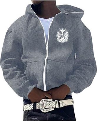 Generic Sweat A Capuche avec Zip Sweat &agrave; Capuche Homme Bleu Pull Camionneur Homme Chaud Sweat Shirt Bleu Clair Pulls avec Capuche Sweat Shirt Blanc Bleu Sweat