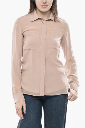 Max Mara Chiffon Shirt ERCOLE with Slip size 38