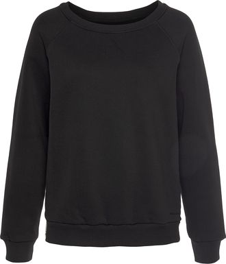 Lascana Damen Sweatshirt mit Struktur, V-förmige Ziernähte am Rundhalsausschnitt, hochwertige Qualität aus organischer Baumwolle, weich und hautfreundlich, fü