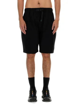 South2 West8 Twill Cotton Bermuda Shorts - Black