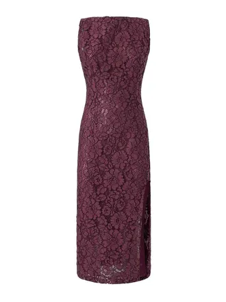Pinko Robe Au Genou - Rouge Brun