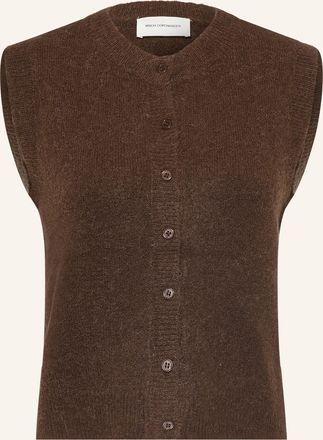Moss Copenhagen Msch Copenhagen Strickweste Mschbondie braun