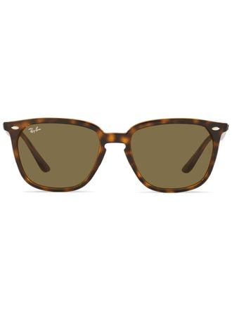 Ray-Ban lunettes de soleil &agrave; monture carr&eacute;e - Marron