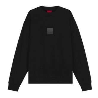 HUGO BOSS Hugo - Sweatshirt f&uuml;r Herren, &Uuml;berschnittene Schulter, Regul&auml;r (Schwarz)