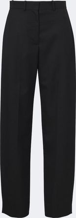 Loewe Weite Hose Double L aus Wolle