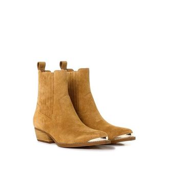 Guess Bottines &agrave; talon en cuir velours Lanna 2