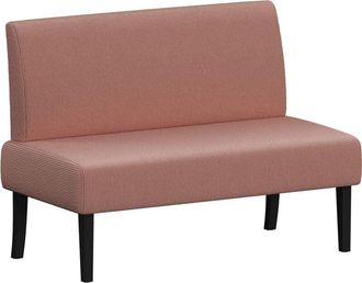 Yaheetech Canap&eacute; 2 Places en Velours Banquette avec Dossier Ergonomique Canap&eacute; Moderne pour Salon/Chambre/Bureau/Appartement Rose - Yaheetech
