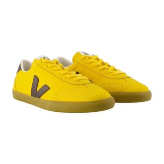 Veja Womens Volley Sneakers Yellow Calfskin