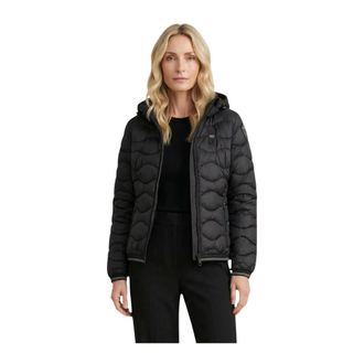 Blauer Femme, Vestes, Noir, Taille: 42 FR Veste &agrave; col roul&eacute; &agrave; capuche et manches longues