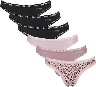 sloggi Femme String Paquet de 6 GO Crush String C6P