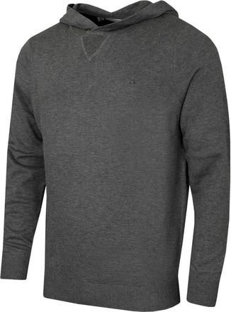 Calvin Klein Herren 2025 Campus Strick-Hoodie - Graumeliert - XXL