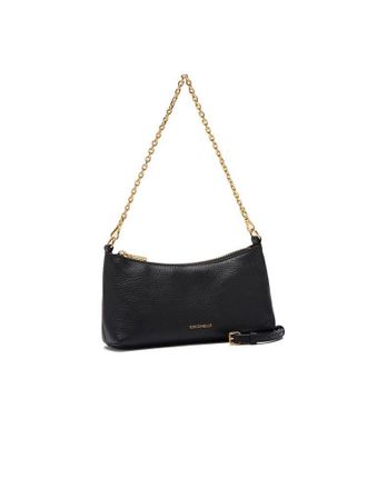Coccinelle Womens Shoulder Bag Black Cowhide Shoulder-bags