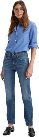 Levi's Femme 501 Jeans for Women Straight Fit, Erin Cant Wait Stretch, 31W / 32L