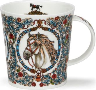 Dunoon Lomond Equus Tasse aus feinem Knochenporzellan, Weiß, LO-EQUU-XX